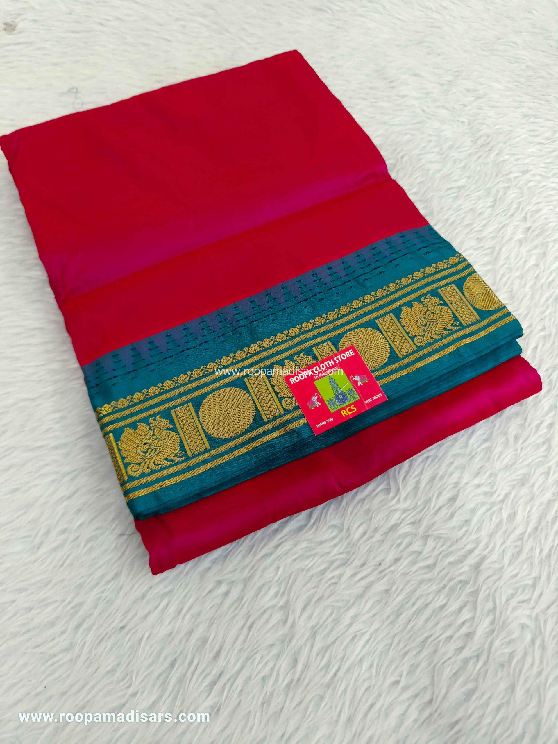 Pure Silk Madisar -10YARDS PURE SILK MADISAR KORVAI BORDER WITHOUT ...