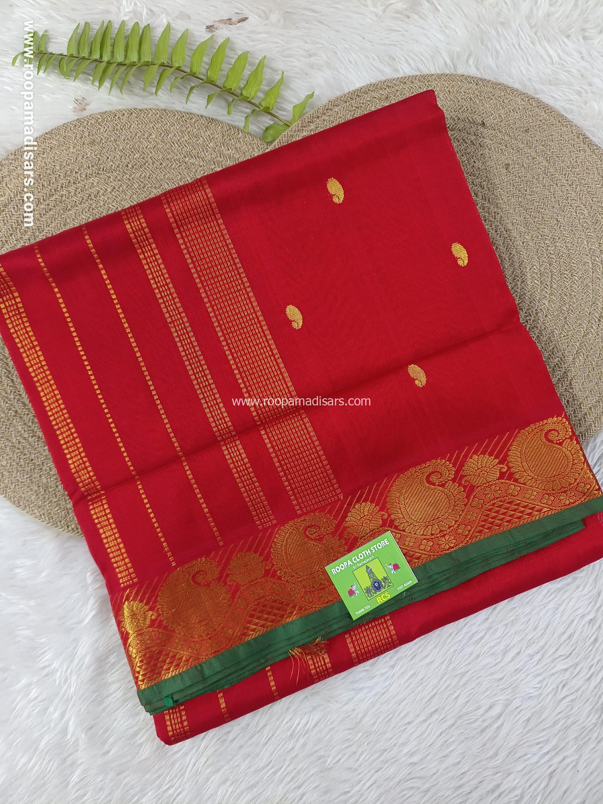 Pure Silk Cotton Madisar -10YARDS PURE SILK COTTON MADISAR KORVAI ...